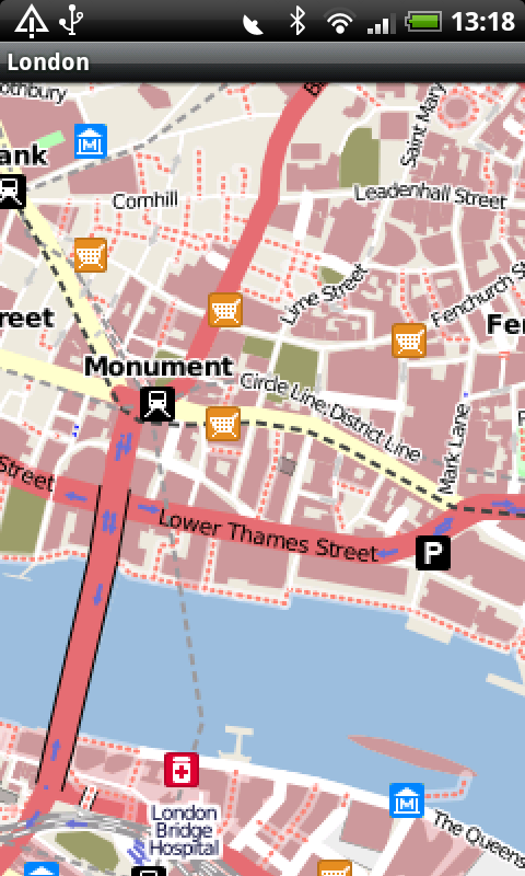 Aplicación London Street Map en Amazon Appstore