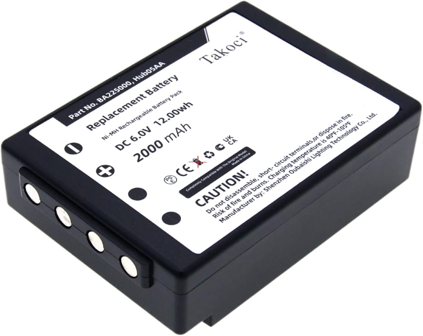 Amazon.com: Youejoeq BA225030 Replacement Battery for HBC Radiomatic ...