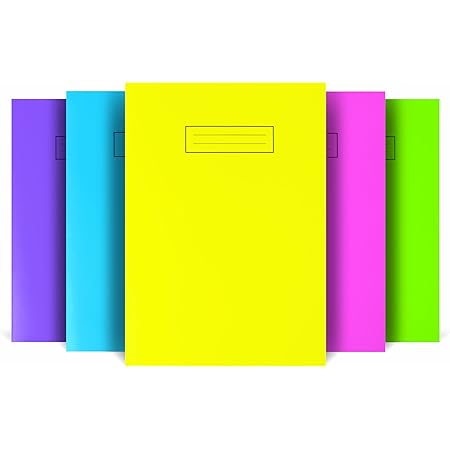 Silvine A4 Red Exercise Book, Lined With Margin - 80 Pages (Pack of 10 ...