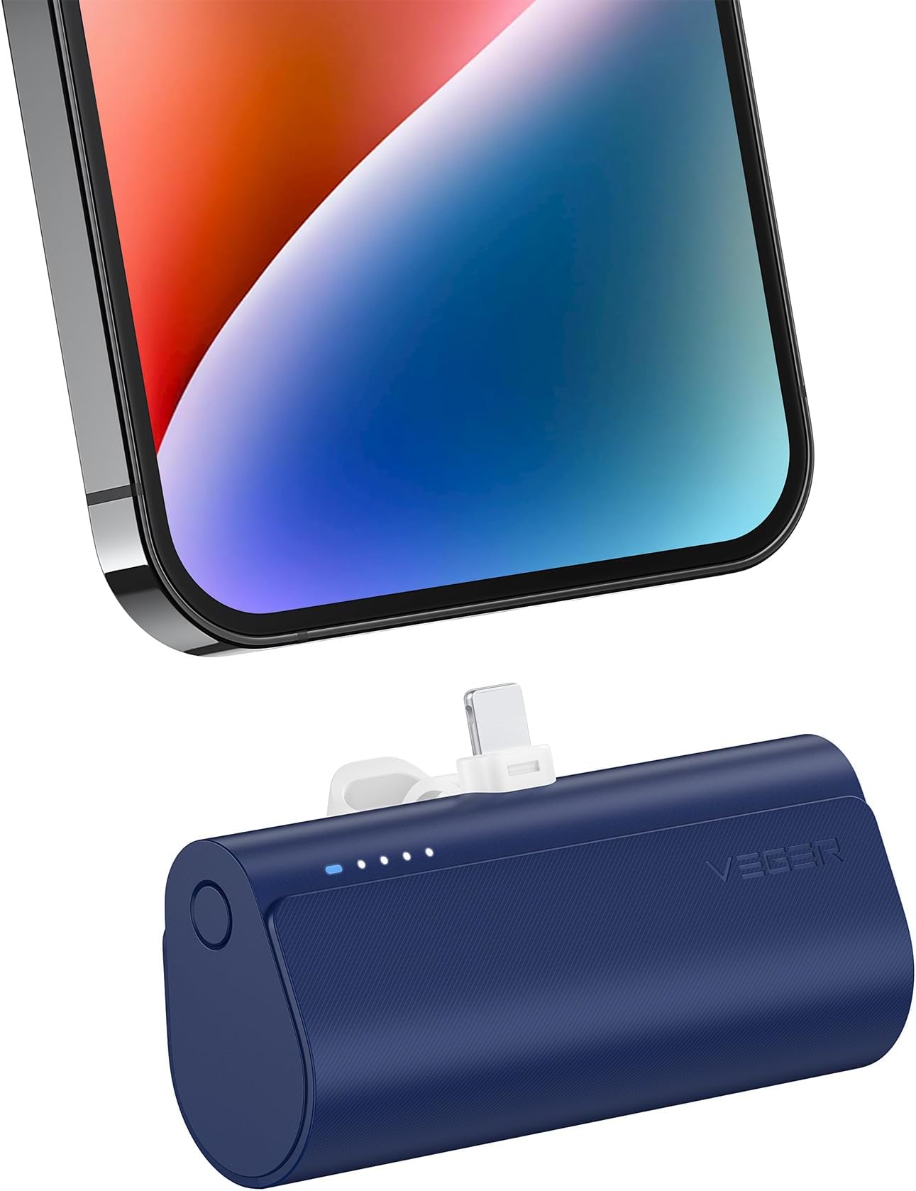Amazon.com: VEGER Mini Portable Charger for iPhone, 5000mAh 20W PD Fast ...
