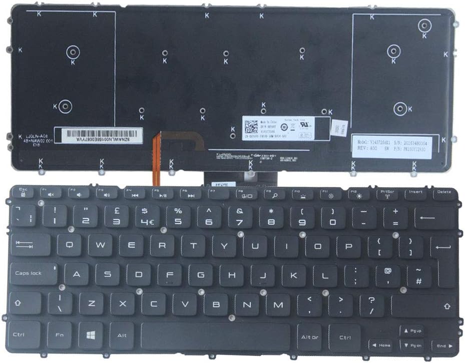 Amazon.com: New Laptop Replacement Keyboard Fit Dell Precision M3800 ...