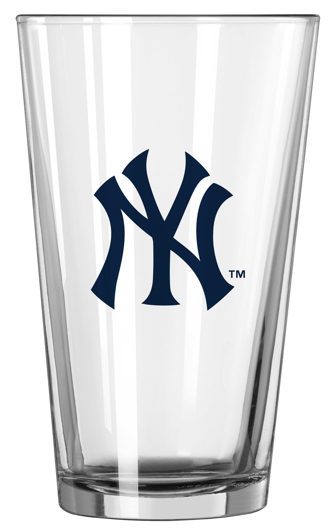 Amazon.com: logobrands MLB Team Logo 16oz Pint Glass (New York Yankees ...