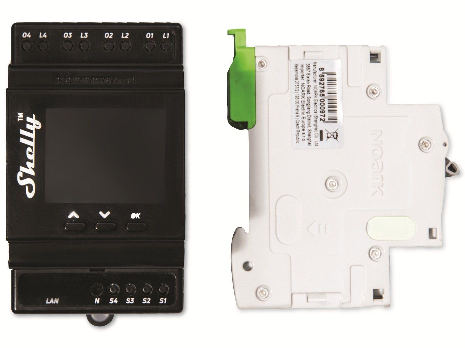 Snapklik.com : Shelly Pro 4PM Wi-Fi, LAN & Bluetooth 4 Channel Smart Relay
