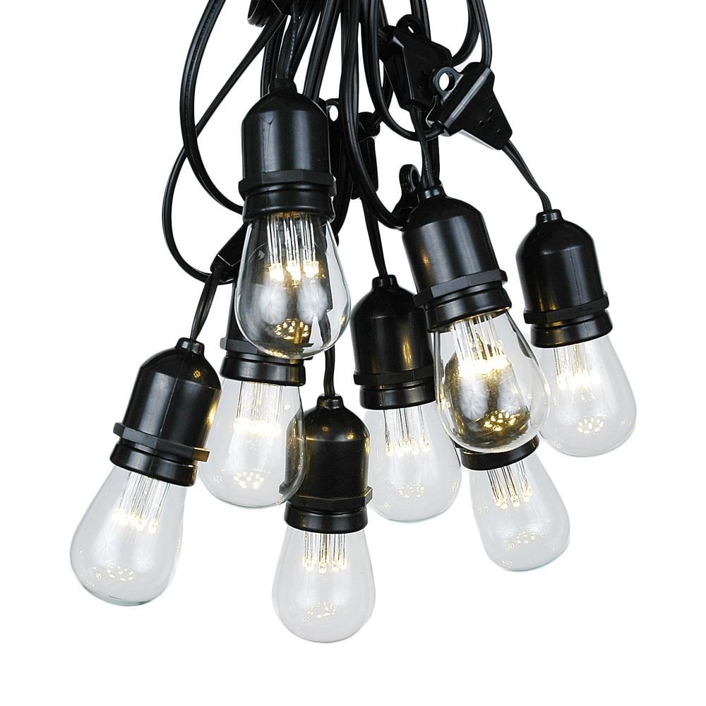 100 Foot S14 Edison Outdoor String Lights – Suspended - Commercial ...