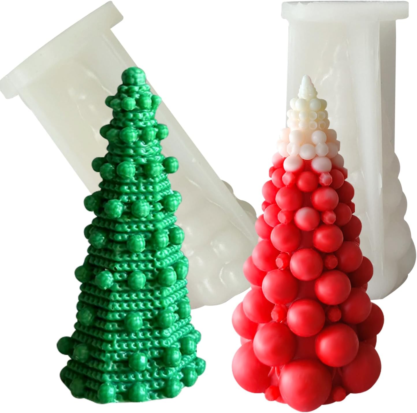 Amazon.com: LSLEVA 3D Christmas Santa Claus Silicone Candle Mold DIY ...