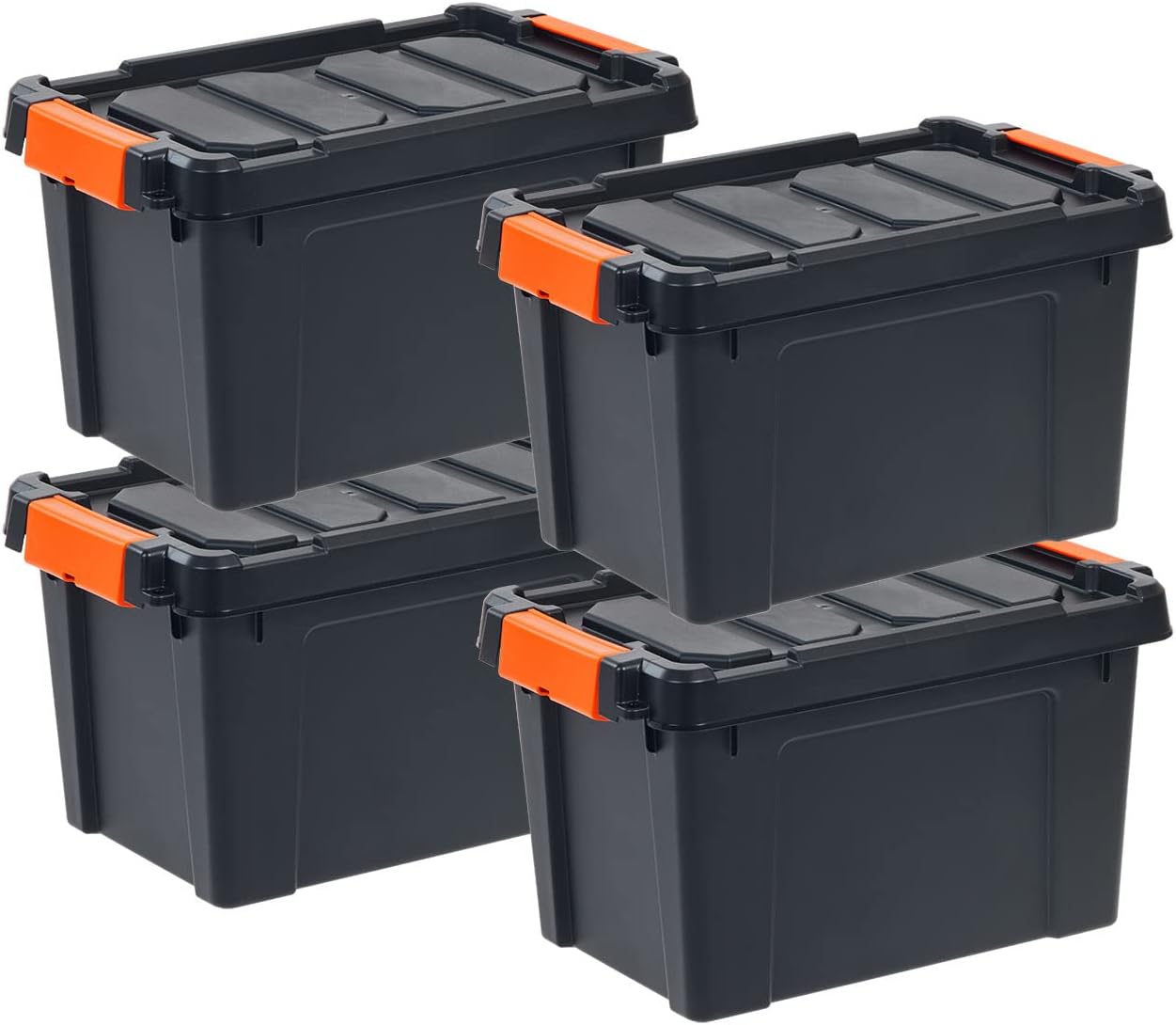 Amazon.com: IRIS 20 Qt./5 Gal. Heavy-duty Stackable Storage Tote - Set ...