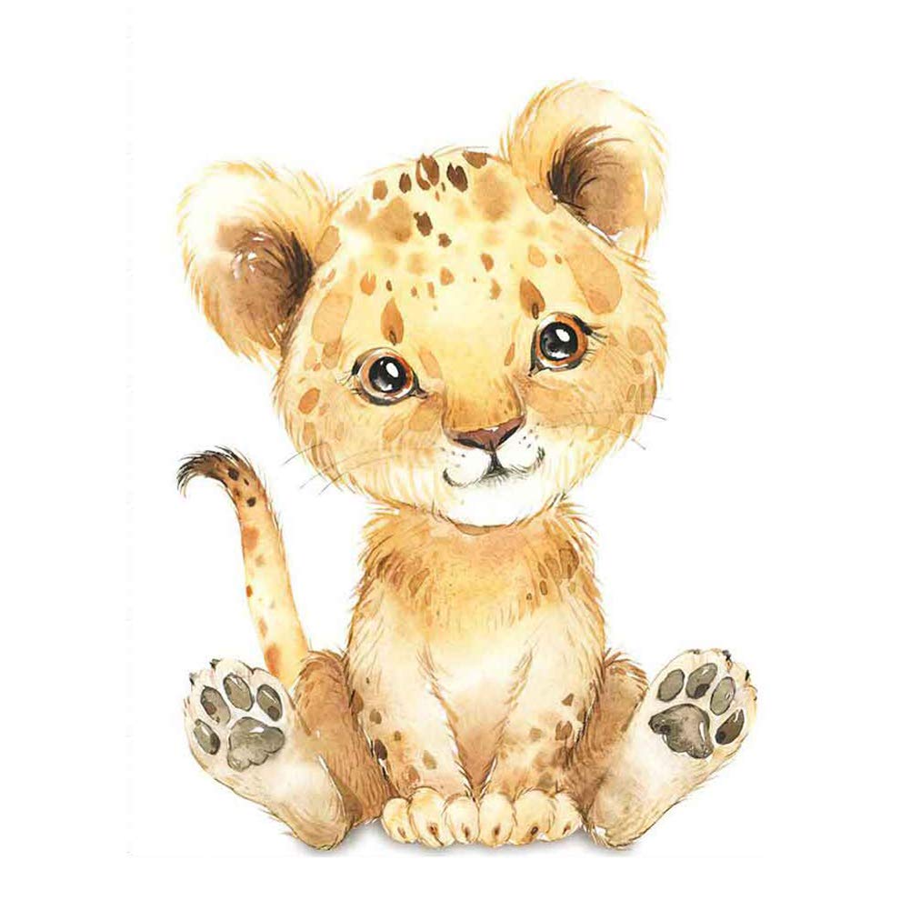 Schattige Baby Leeuw Tekeningen Leeuw Baby Poster' Poster