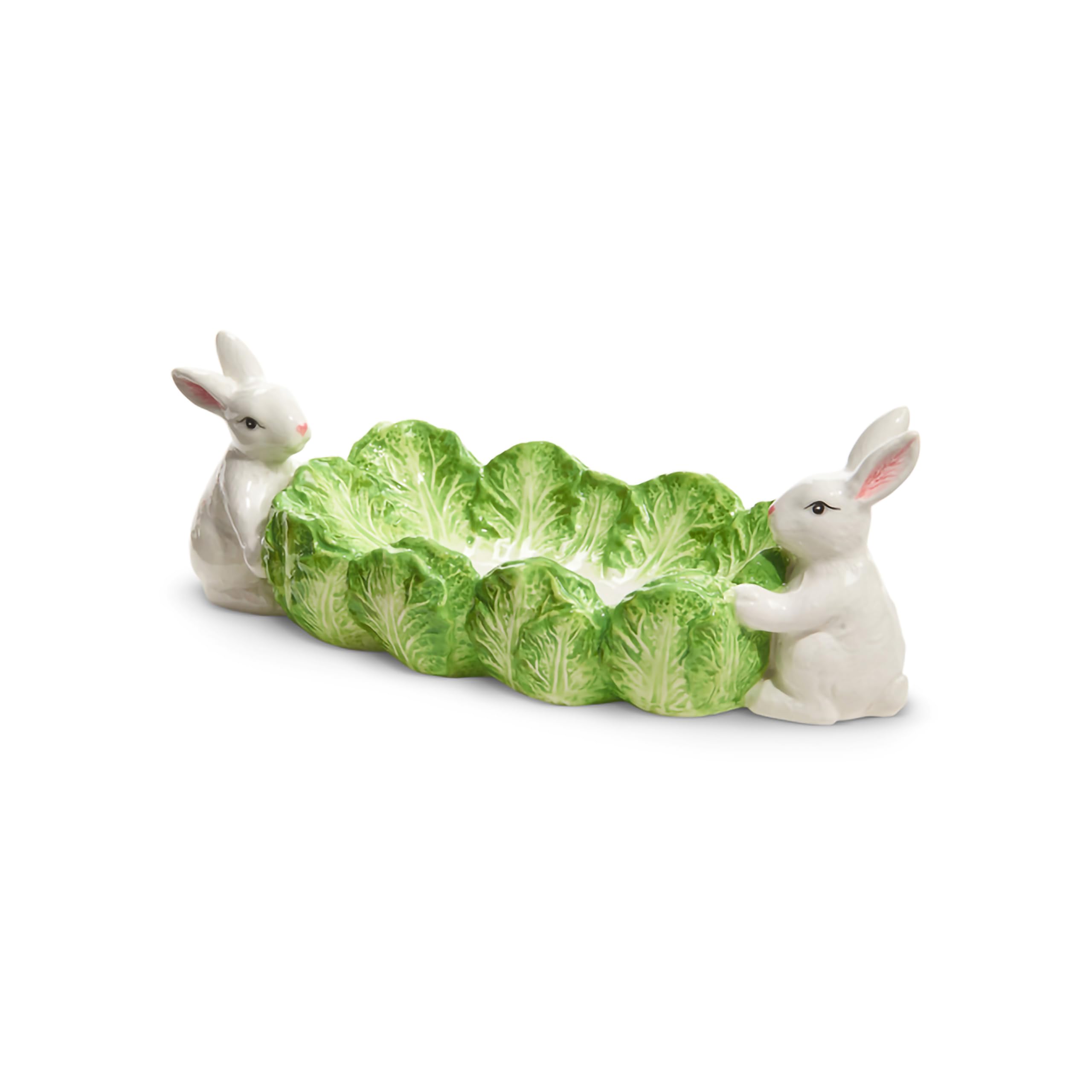 Amazon.com: Raz Imports 2024 The Carrot Patch 10" Green Cabbage Tray ...