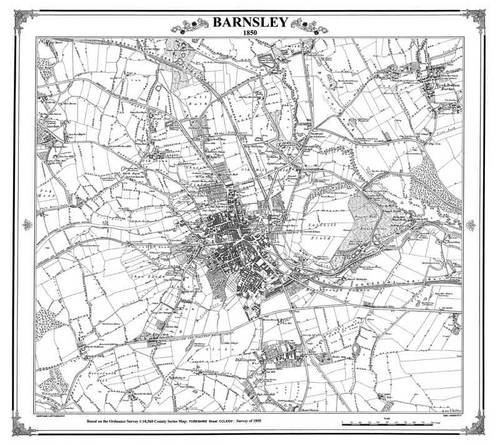 Buy Barnsley 1855 Map (Heritage Cartography Victorian Town Map Series ...
