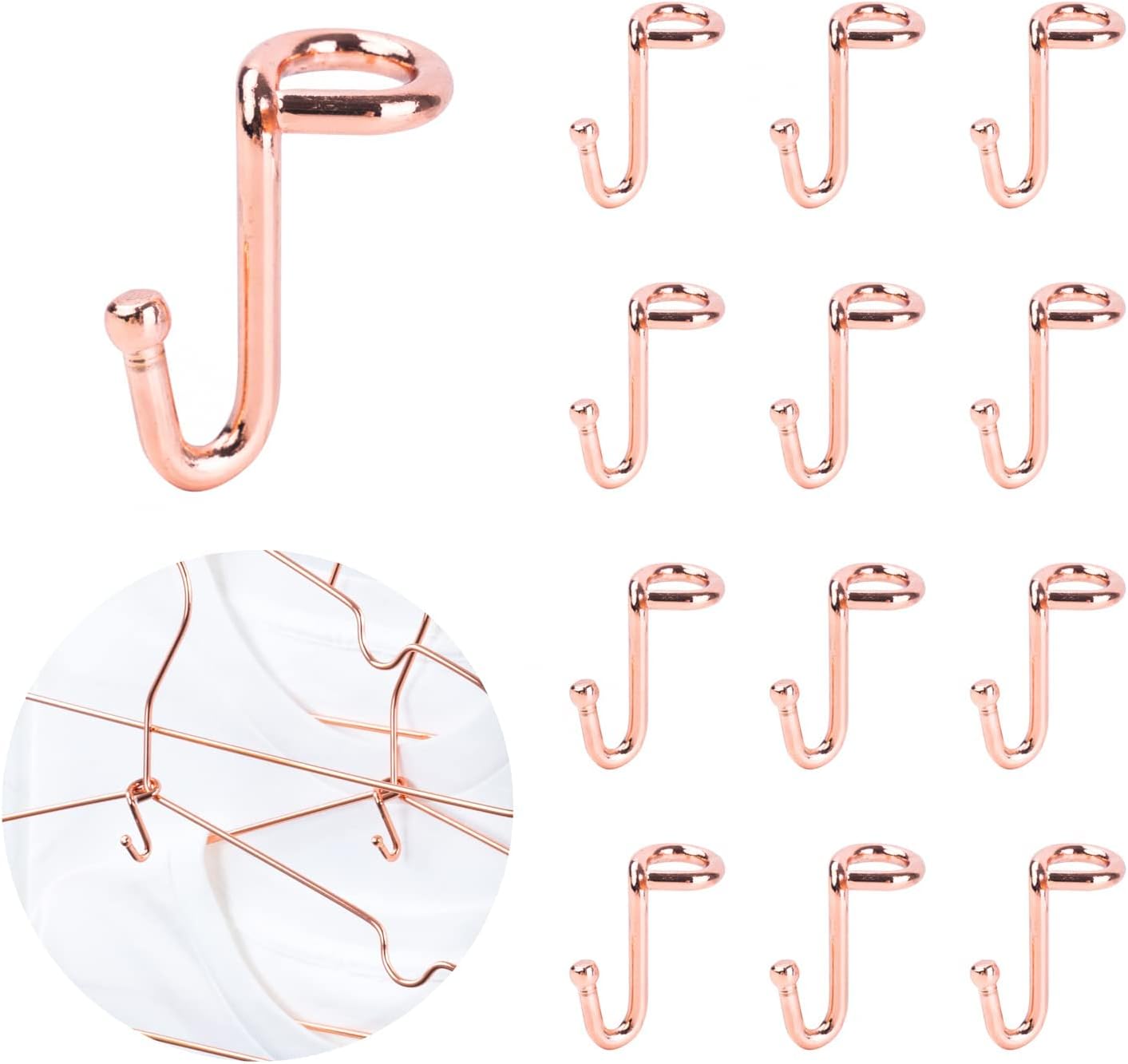 Amazon.com: 50 Pieces Clothes Hanger Connector Hooks, Metal Hanger ...