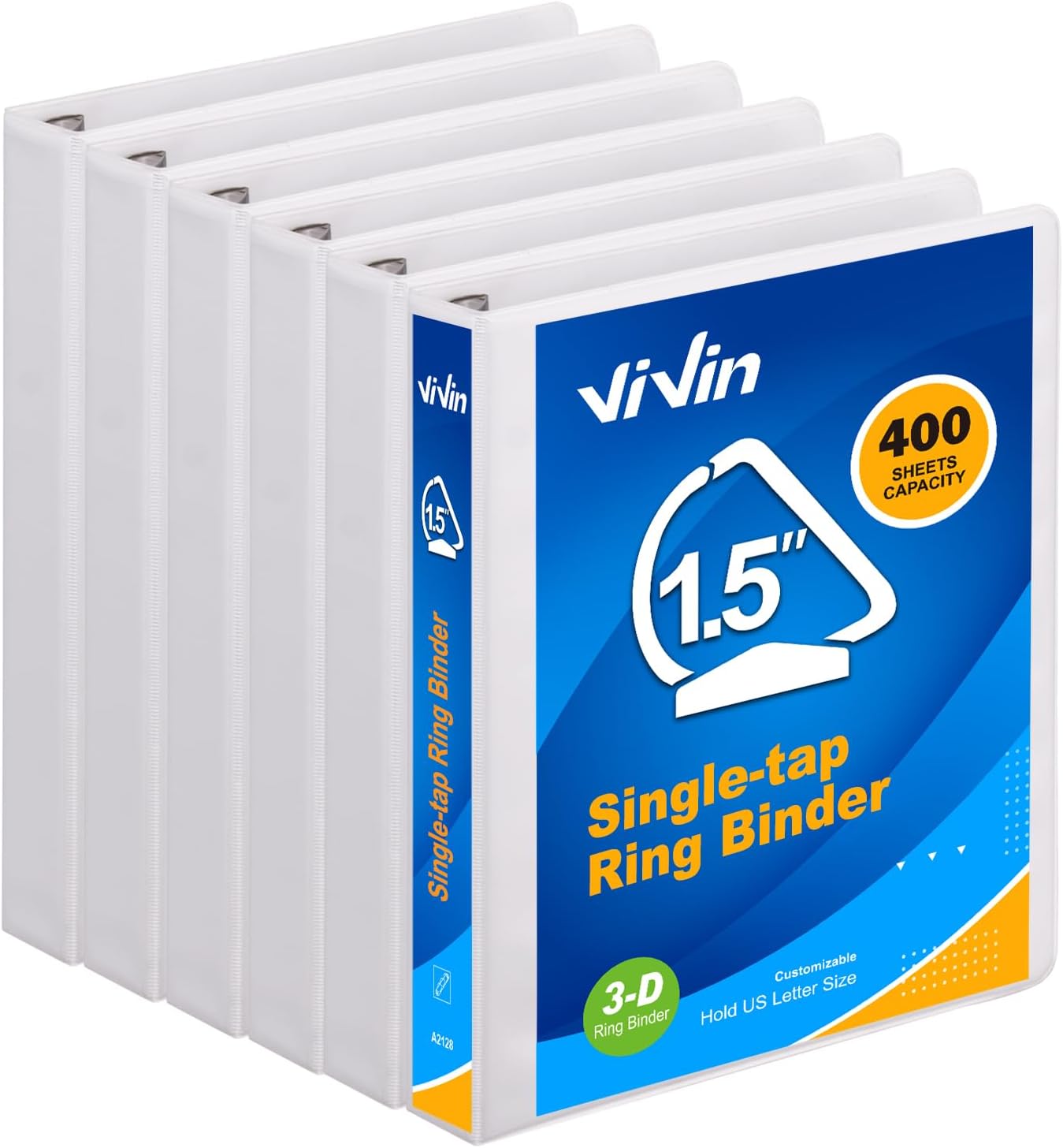 Amazon.com : Blue Summit Supplies 10 Pack of 1/2 Inch 3 Ring Economy ...