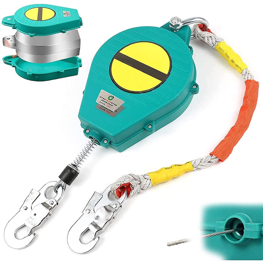 Buy LZFuiop Self Retracting Lifeline with Safety Cable Lanyard, 330lbs ...