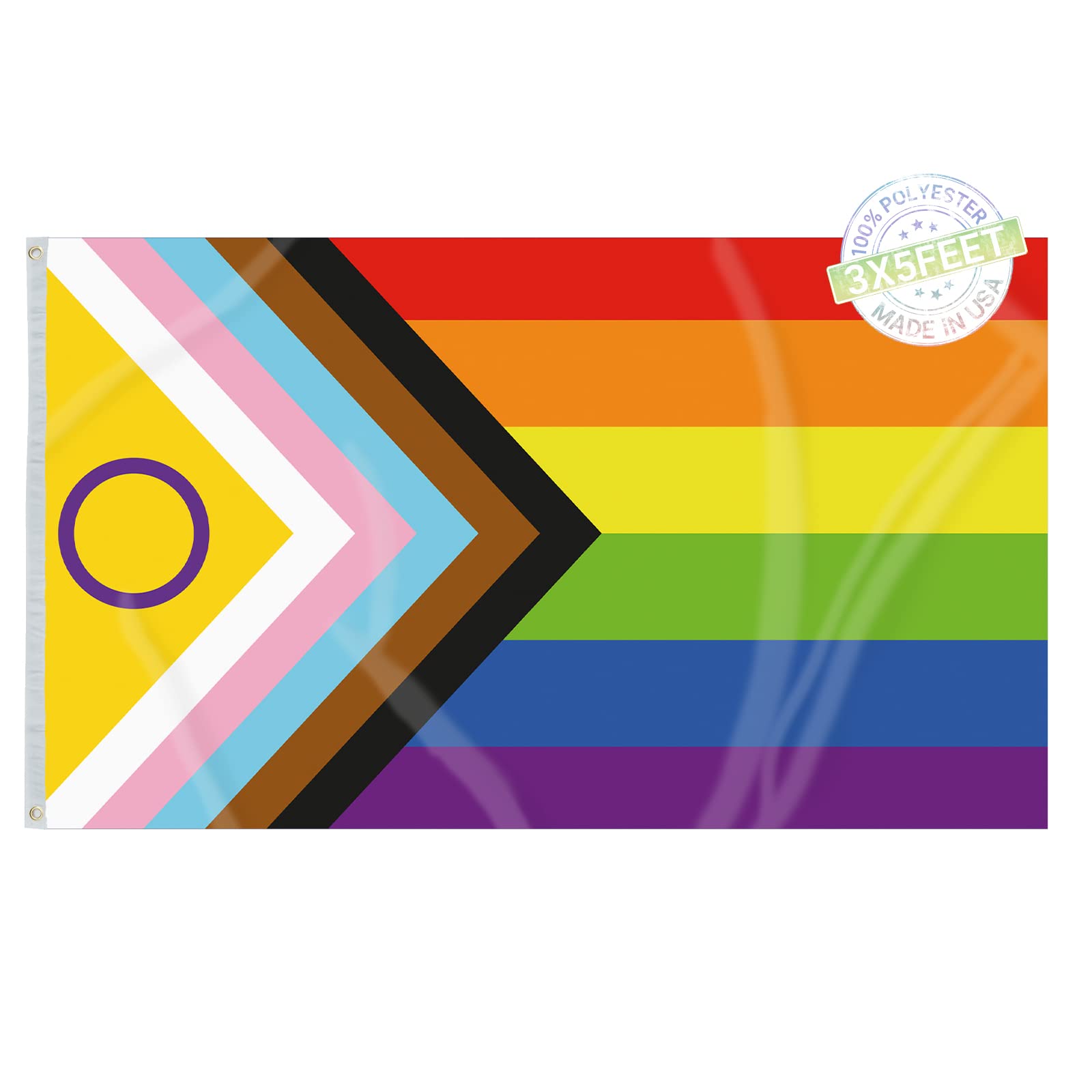 Lgbt Rainbow Color Meaning Giant Progress Pride Flag (LGBTQ+ Pride)