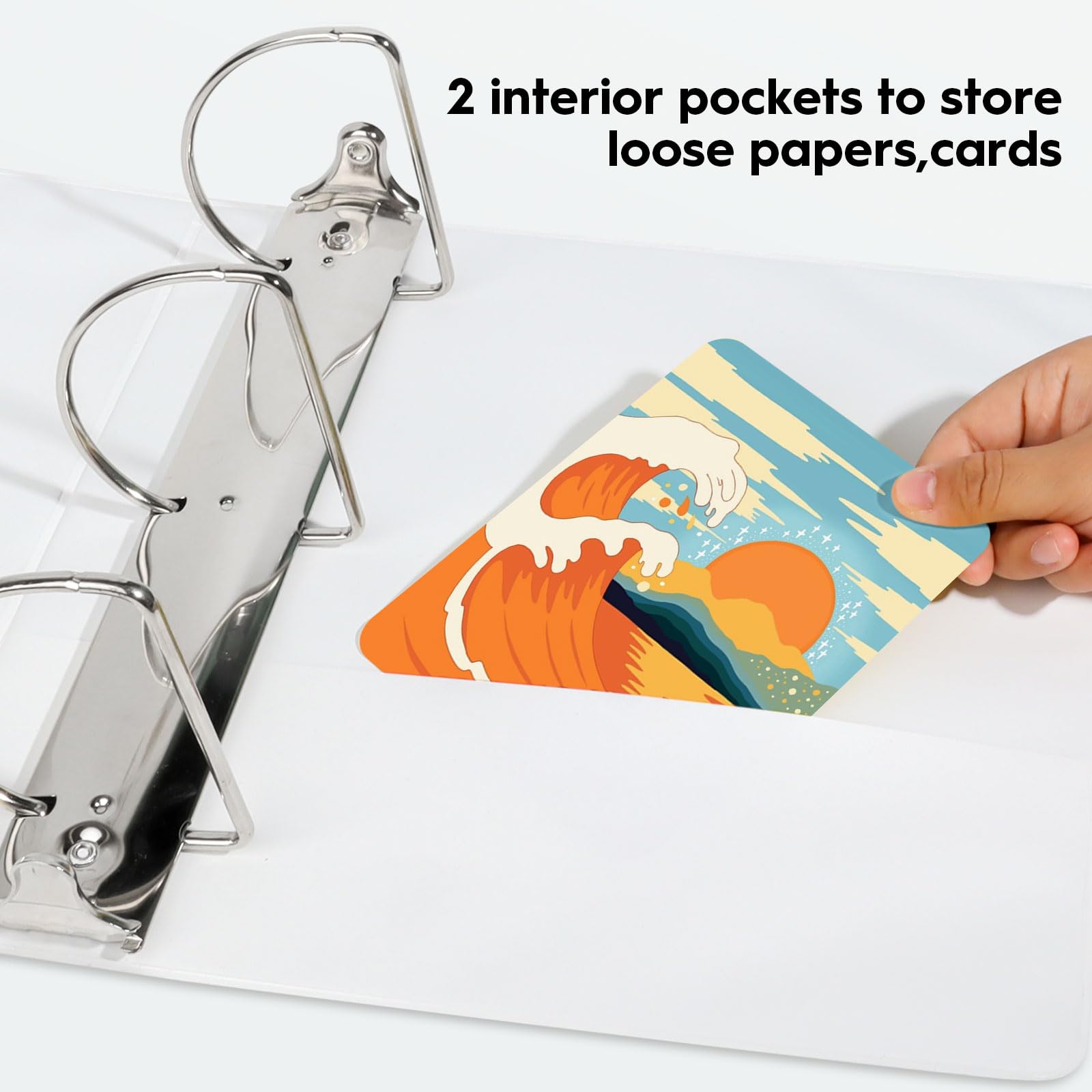 Snapklik.com : Comix Durable 3 Ring Binder, 3 Inch D Ring Binders, Hold ...