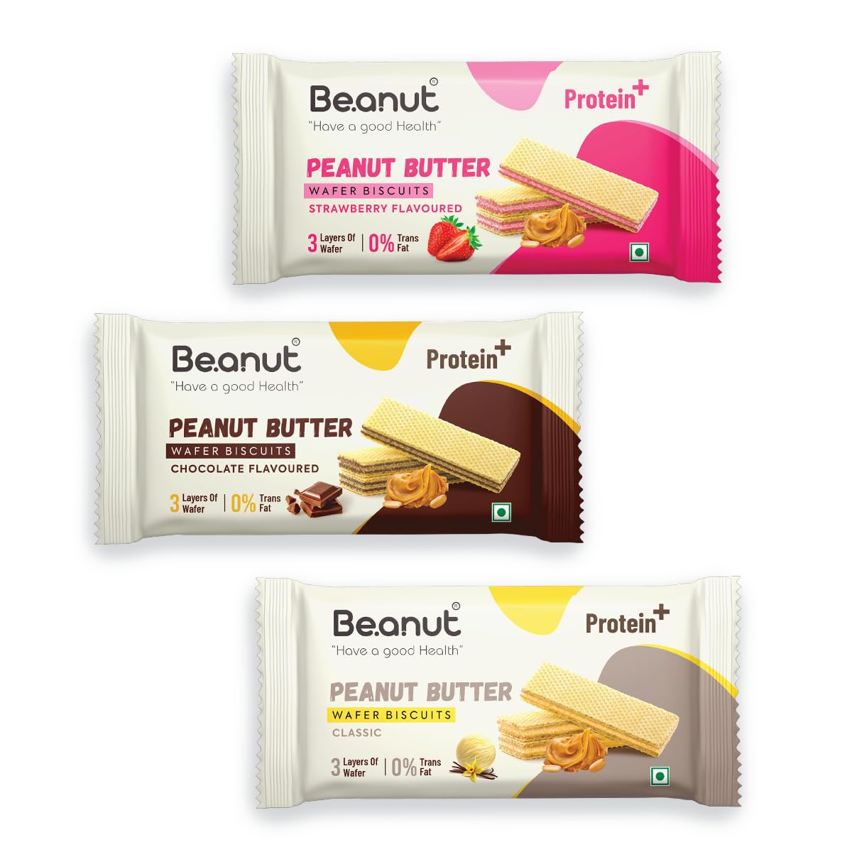 Beanut Peanut Waffer Biscuit, Crunchy & Delicious Combo, Assorted ...
