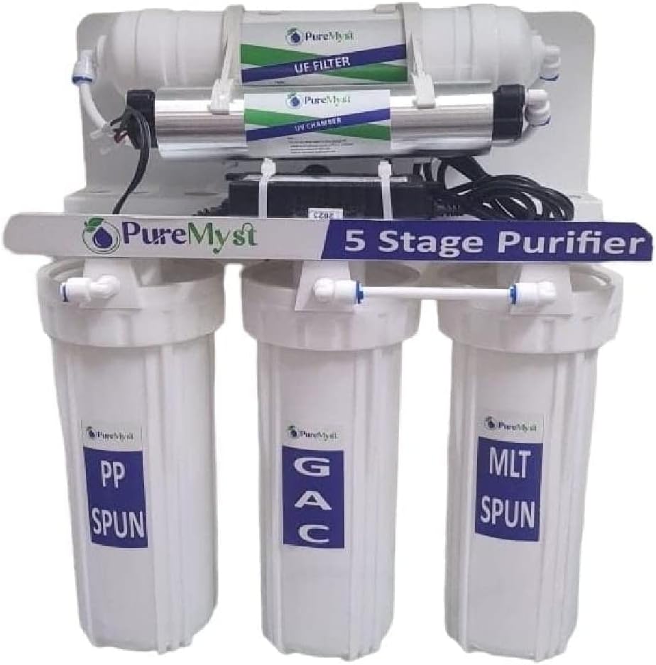 PureMyst 5 Stage Gravity Base Water Purifier With UV (Ultra Violet ...