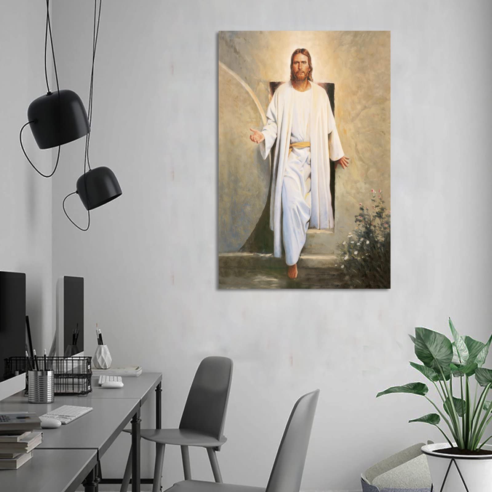 Jesus Emerging From The Tomb Mural Jesus Christ Resurrected Emerging