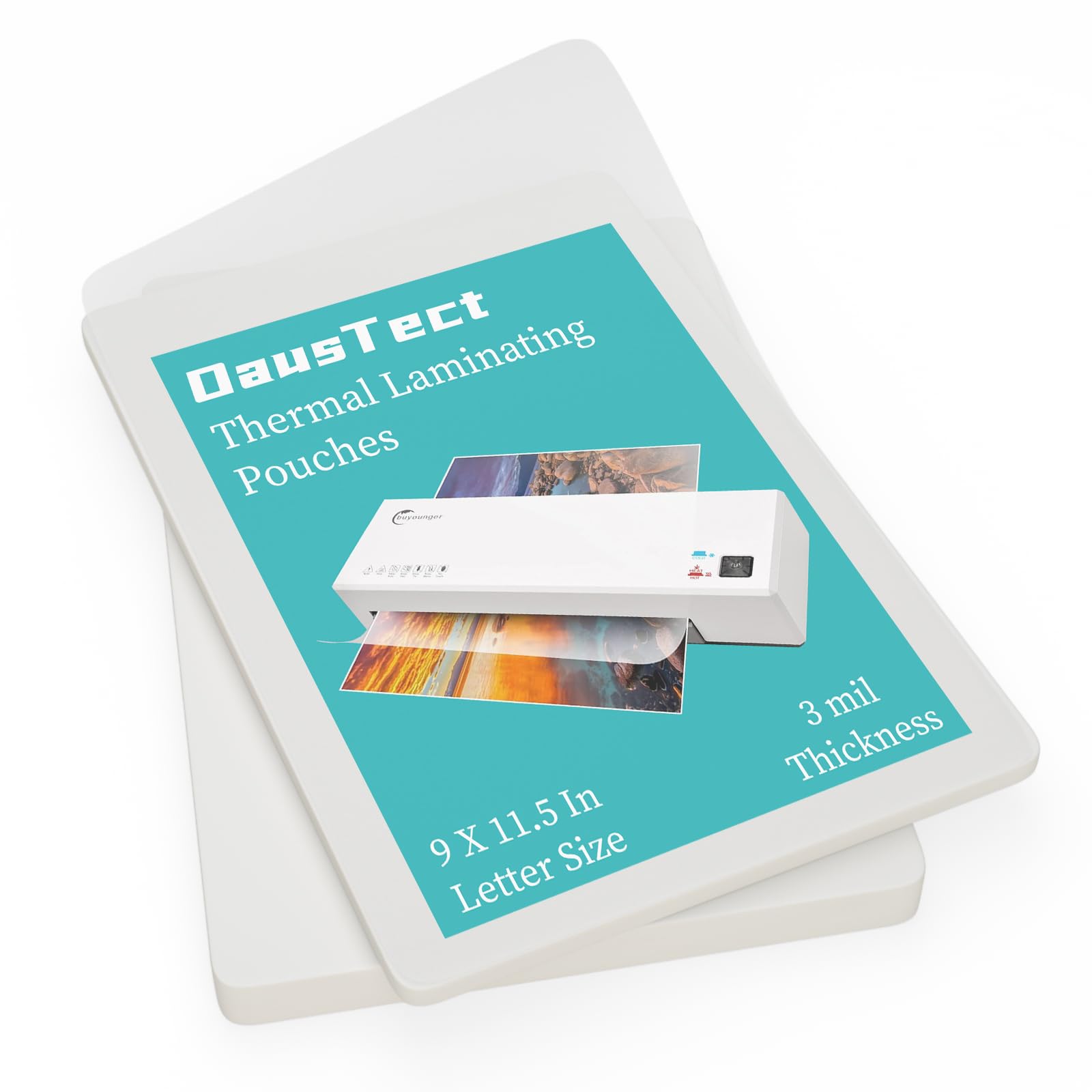 Snapklik.com : 3 Mil Thermal Laminating Pouches, Clear 9 X 11.5 Inch ...