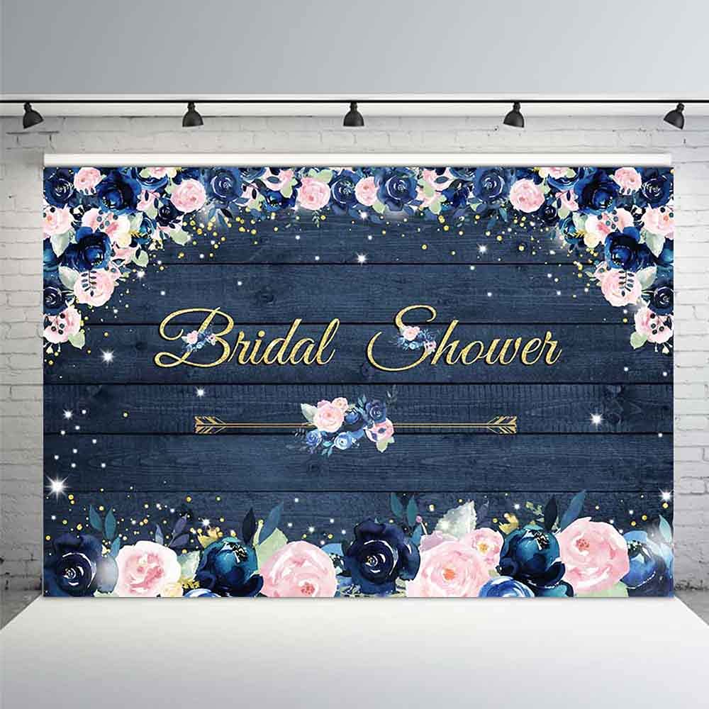 Rustic Navy Floral Backgrounds