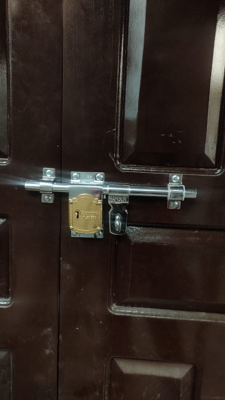 RAMSON Aldrop Lock Steel Colour Size 9 inch (Bright_9 Inch_109 ...