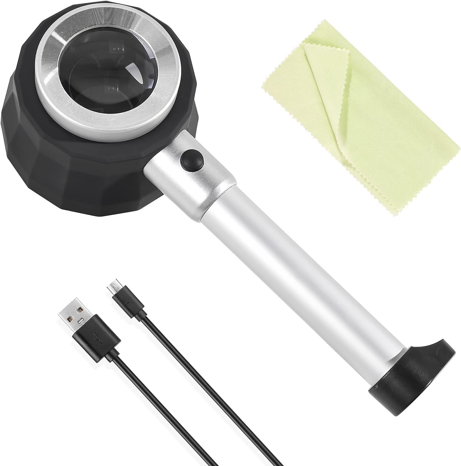 Amazon.com: 45X Magnifying Glass Loupe Handheld LED Light Jewlers ...