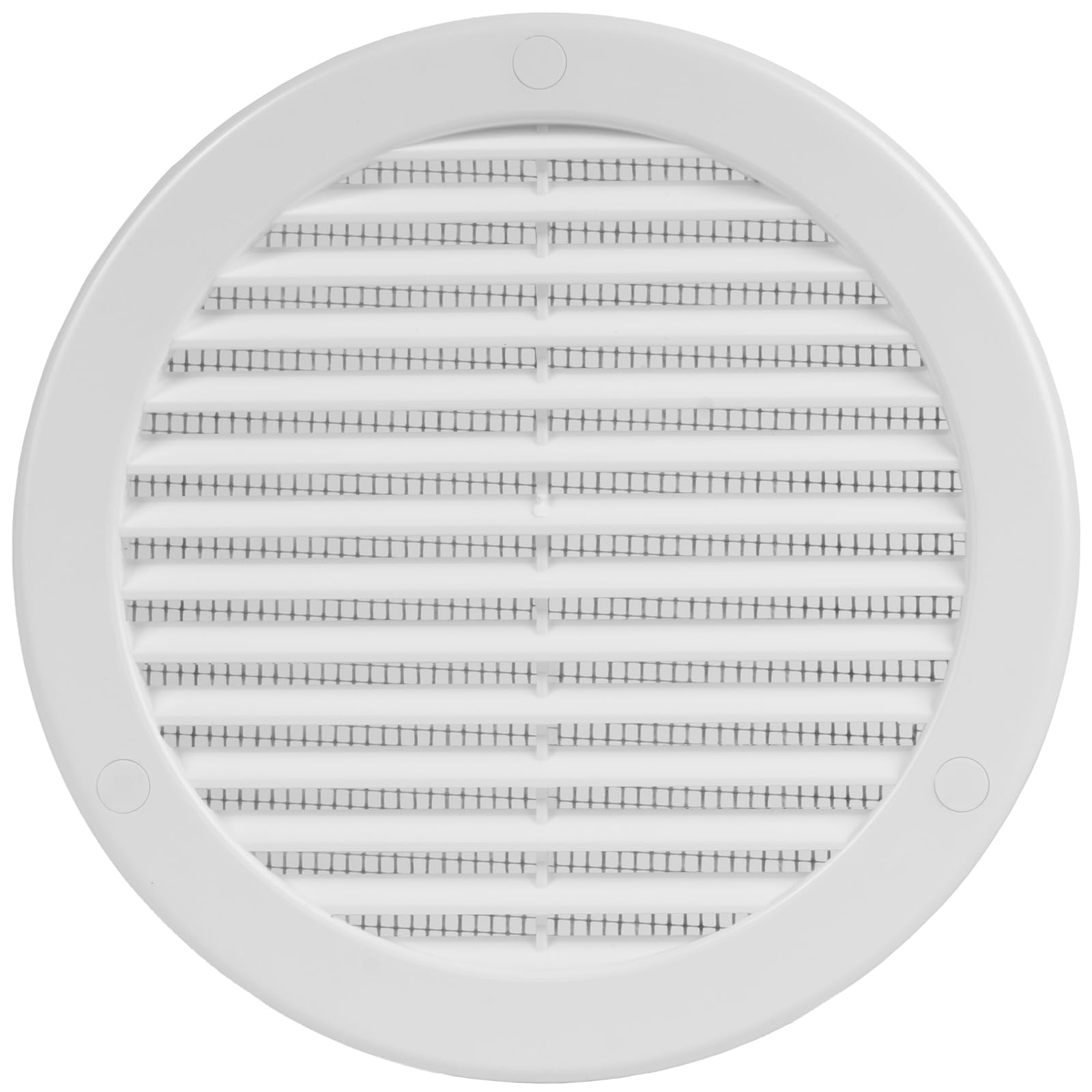 HVAC OV ø6" Inch White Plastic Round Soffit Vent - Air Vent Louver ...