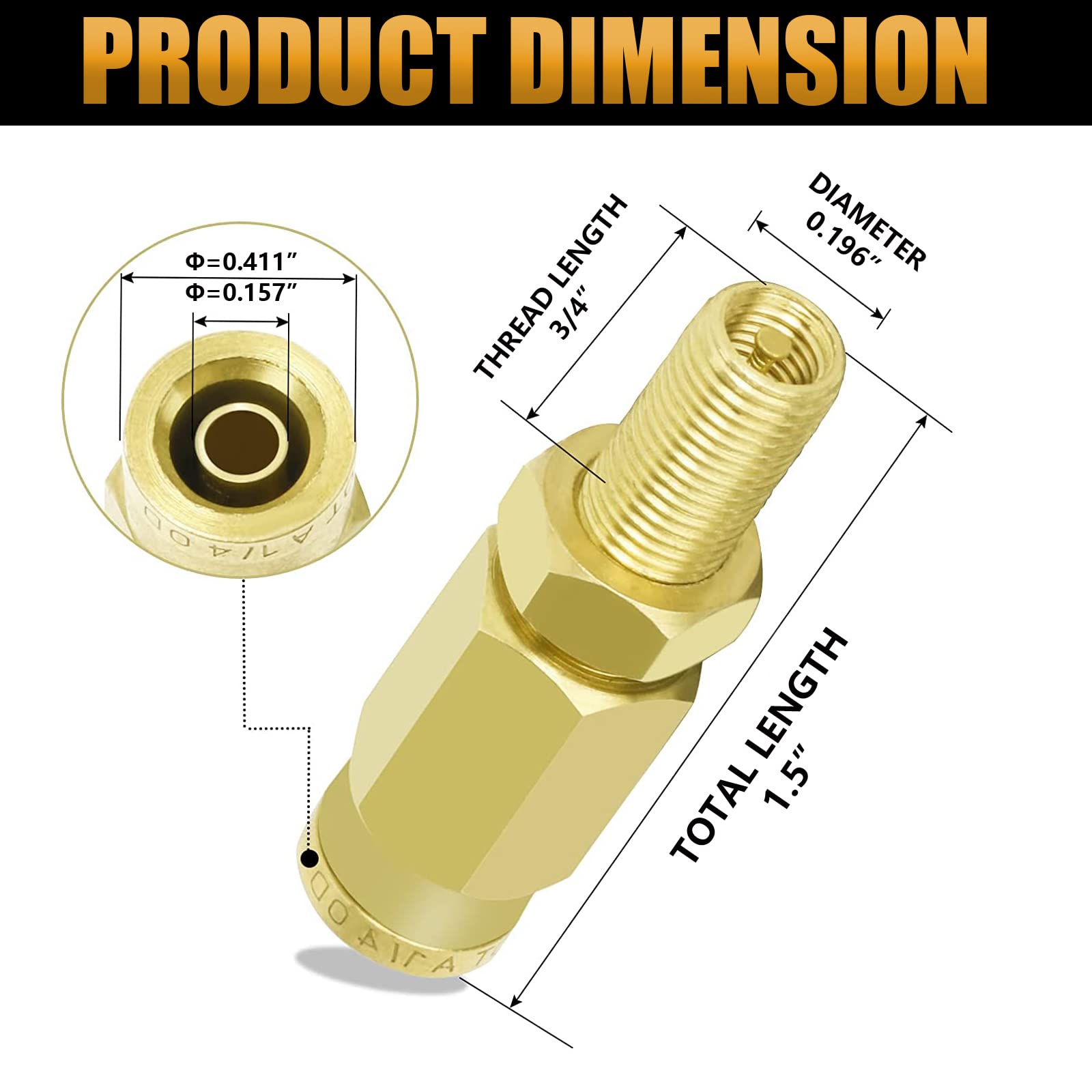 Snapklik.com : ANRIWT 1/4" Air Inflation Schrader Valve Adapter