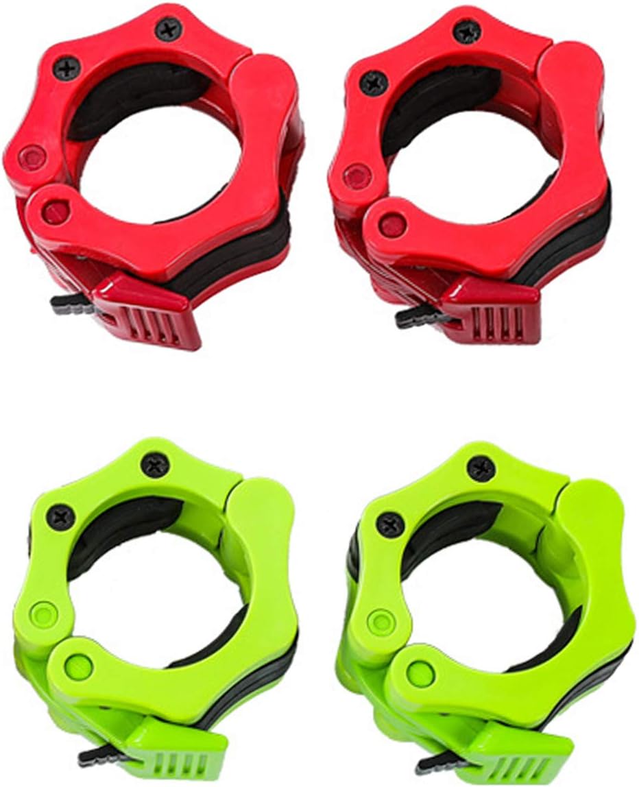 Amazon.com: OwnZone Barbell Clamps, Non-Slip Barbell Collars Barbell ...