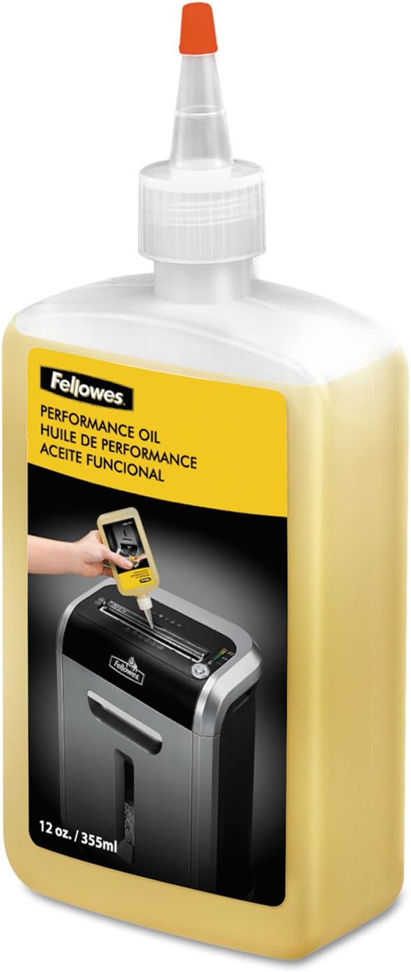 Fellowes Powershred Performance Shredder Oil, 12 oz. Extended Nozzle ...