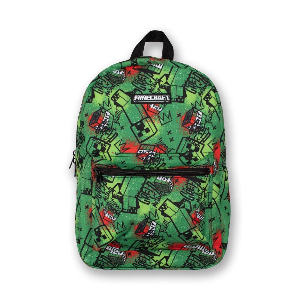 Minecraft TNT Sketch Back to School Backpack, fits A4 with internal ...