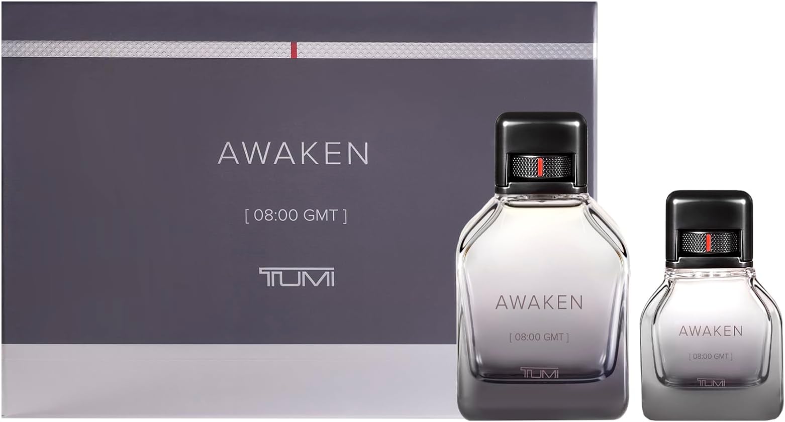 Amazon.com : TUMI AWAKEN 08:00 GMT Gift Set - Refreshing Cologne for ...