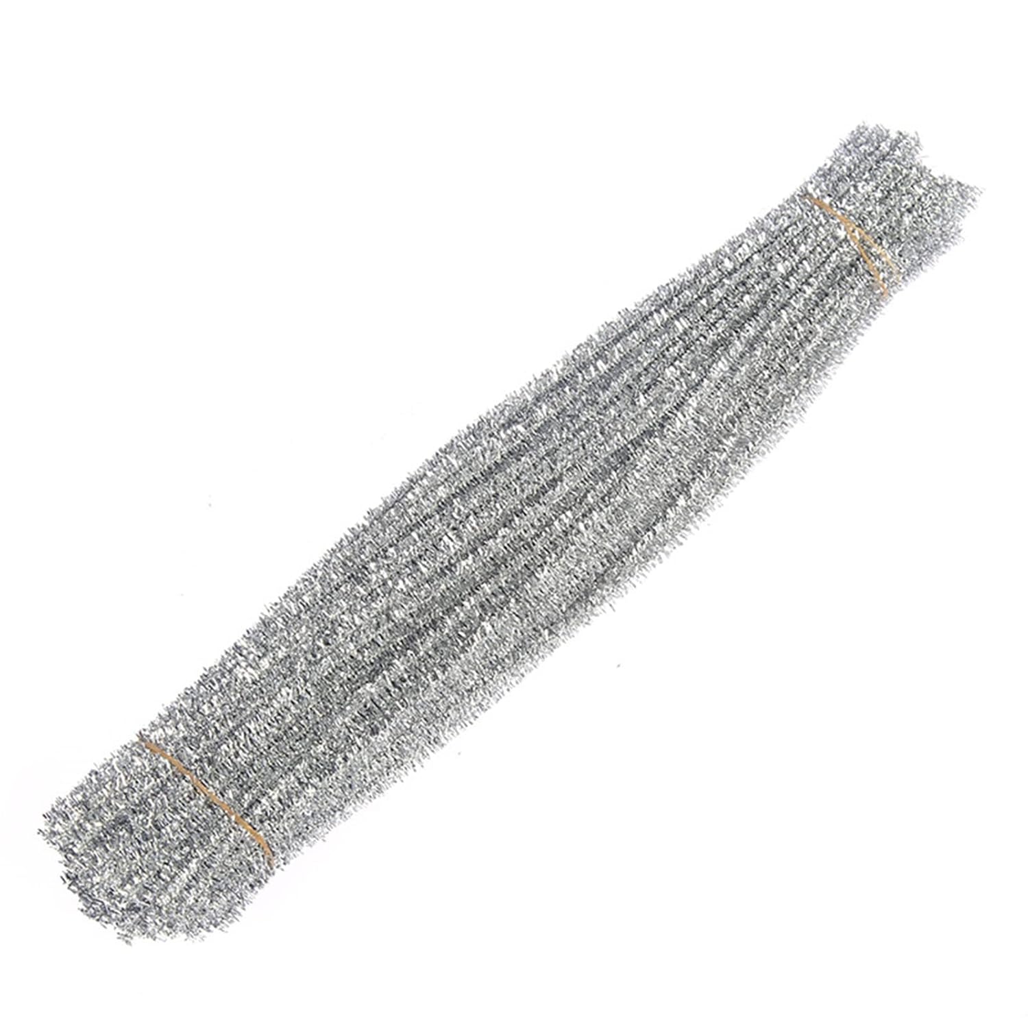 Amazon.com: Altsuceser 100Pcs Glitter Pipe Cleaners Tinsel Chenille ...