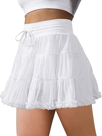 COPYLEAF Women's Tennis Skirt with Shorts High Waisted Golf Athletic ...