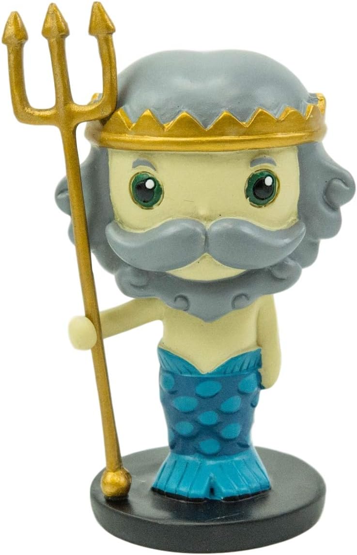 Amazon.com: Ebros Greekies Collection Greek Mythology Poseidon with ...