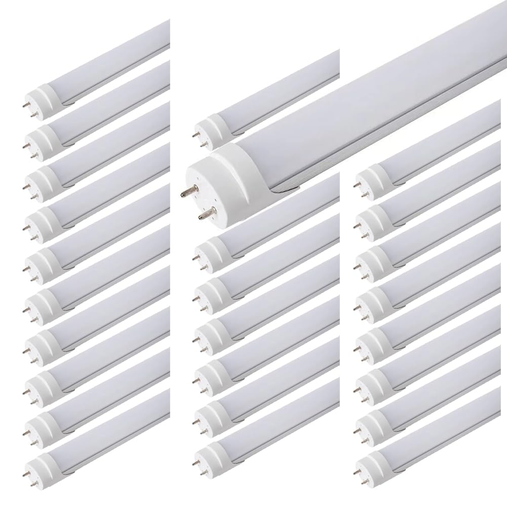 KOUZEMS 4ft T8 LED Light Bulbs Fluorescent Replacement Ballast Bypass ...