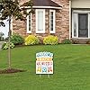 Amazon.com : Big Dot of Happiness Welcome Back - Outdoor Lawn Sign - We ...