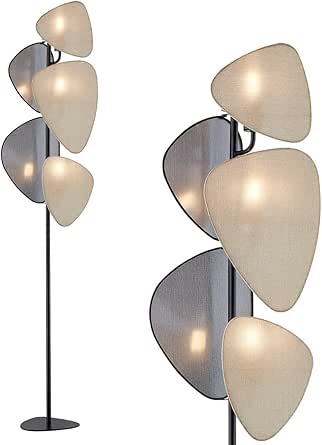Amazon.com: WOXXX Modern Boho Corner Floor Lamp with 5 Weave Shades ...