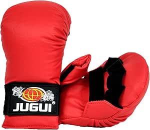 JUGUI Luvas Karate Treino e Competição Adulto Unissex, Vermelho (Red ...