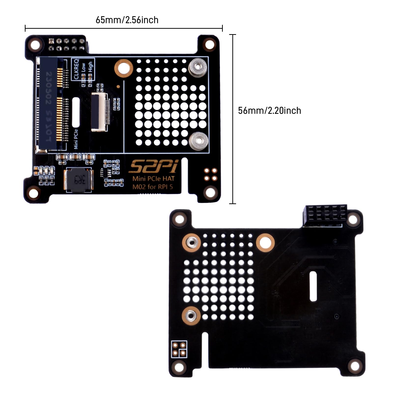 Kit 52Pi B14 Quad FPC PCIe HAT For Raspberry Pi 5 Daisy-Chaining ...