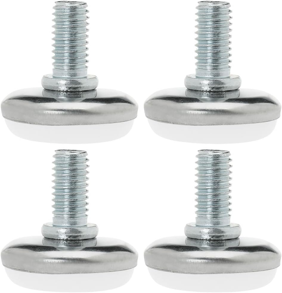 uxcell M8 x 25 x 30mm Screw on Furniture Glide Leveling Feet Adjustable ...