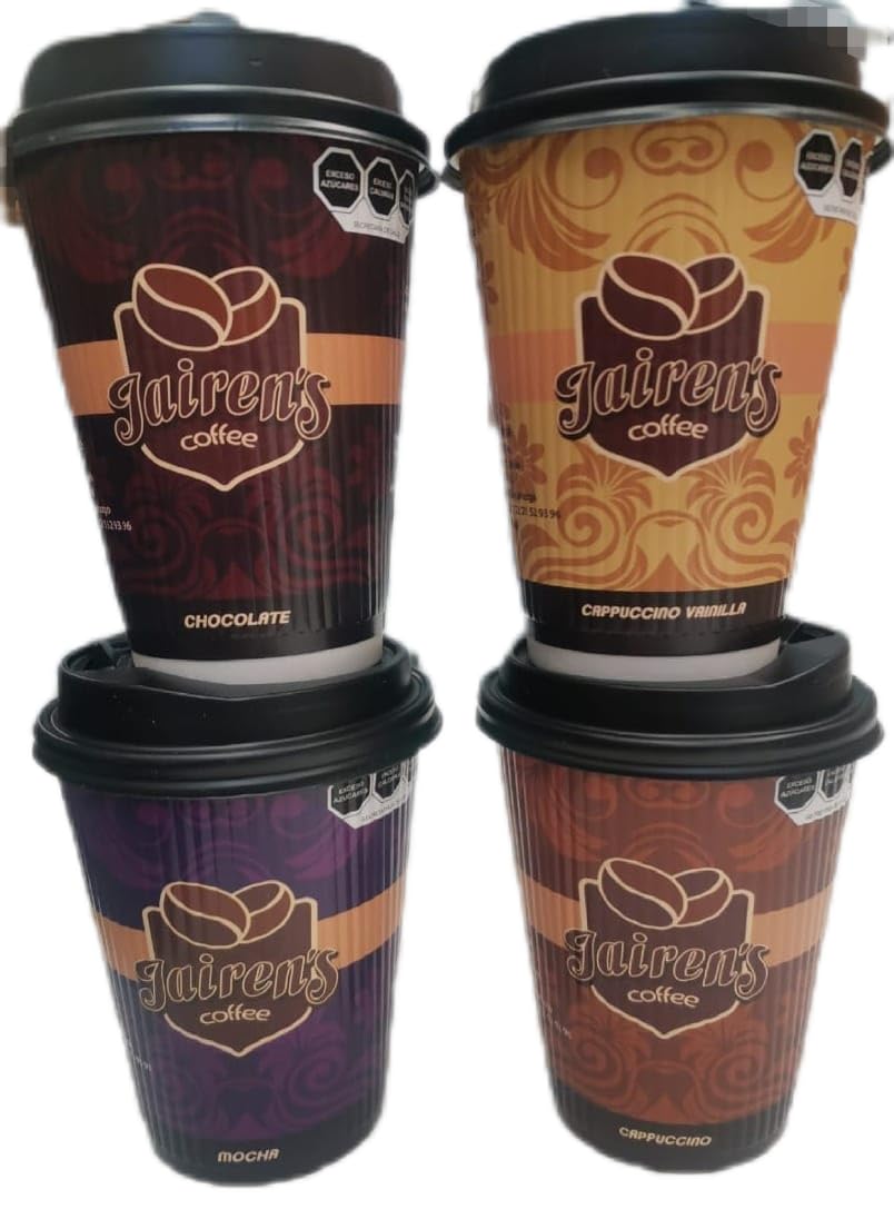 Cafe Capucchino en vaso individual surtido en 4 sabores : Amazon.com.mx ...