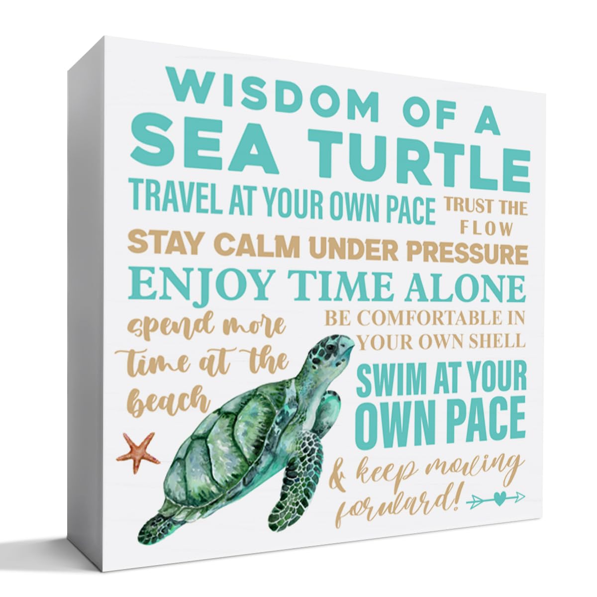 Amazon.com: Beach Desk Decor Wooden Sign, Summer Beach Decor for Home ...