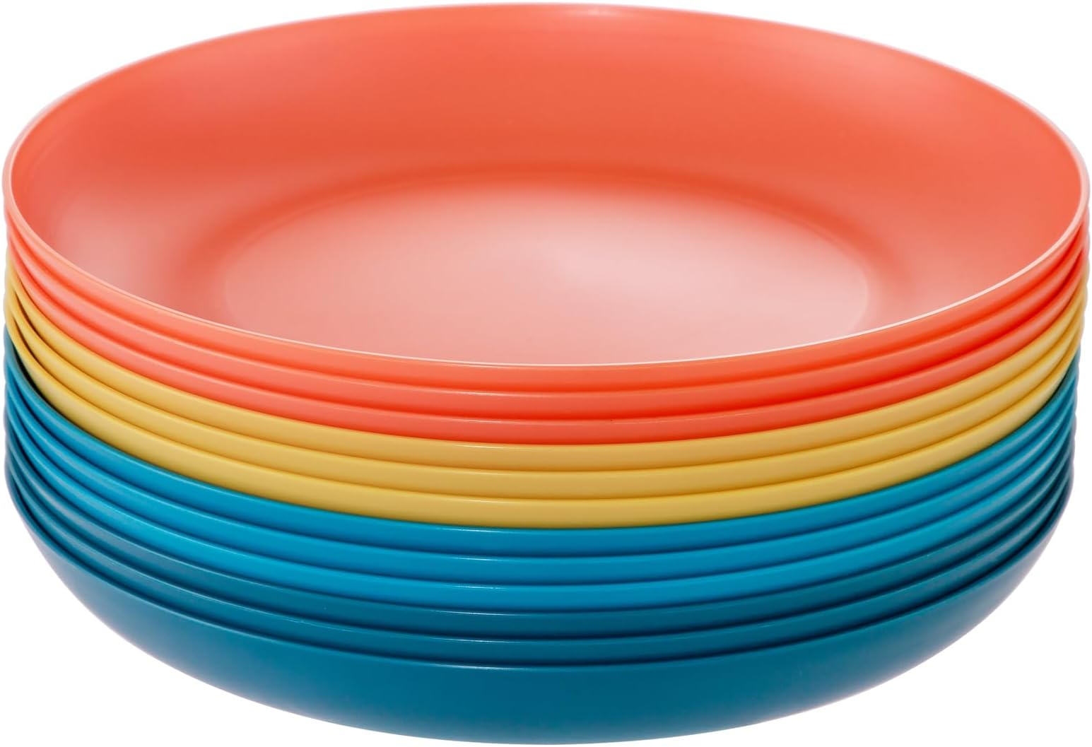 Amazon.com | Lightweight Unbreakable Wheat Straw Plates ,SHECIPIN Extra ...