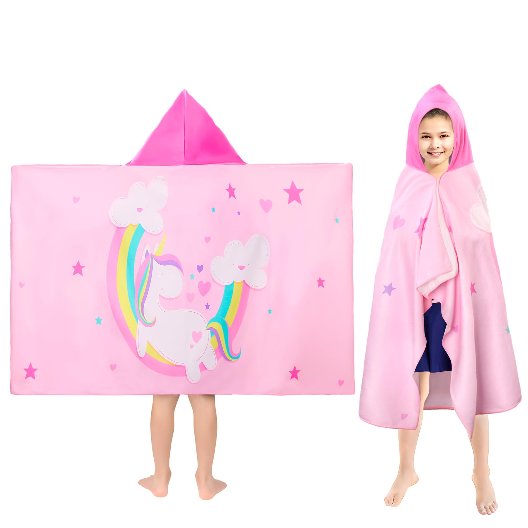 Amazon.com: BABYSHEEP Kiddos Hooded Beach Bath Towel,Soft Absorbent ...