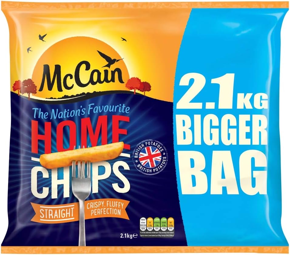 MCM McCain Home Chips Straight, 2.1 kg (Frozen) : Amazon.co.uk: Grocery