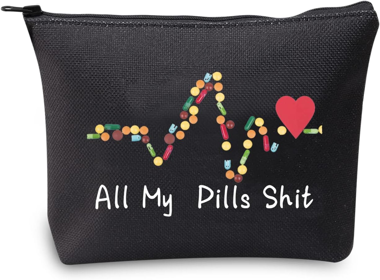 Amazon.com: VAMSII Funny Medical Bag Travel Drugs Medication Zipper ...