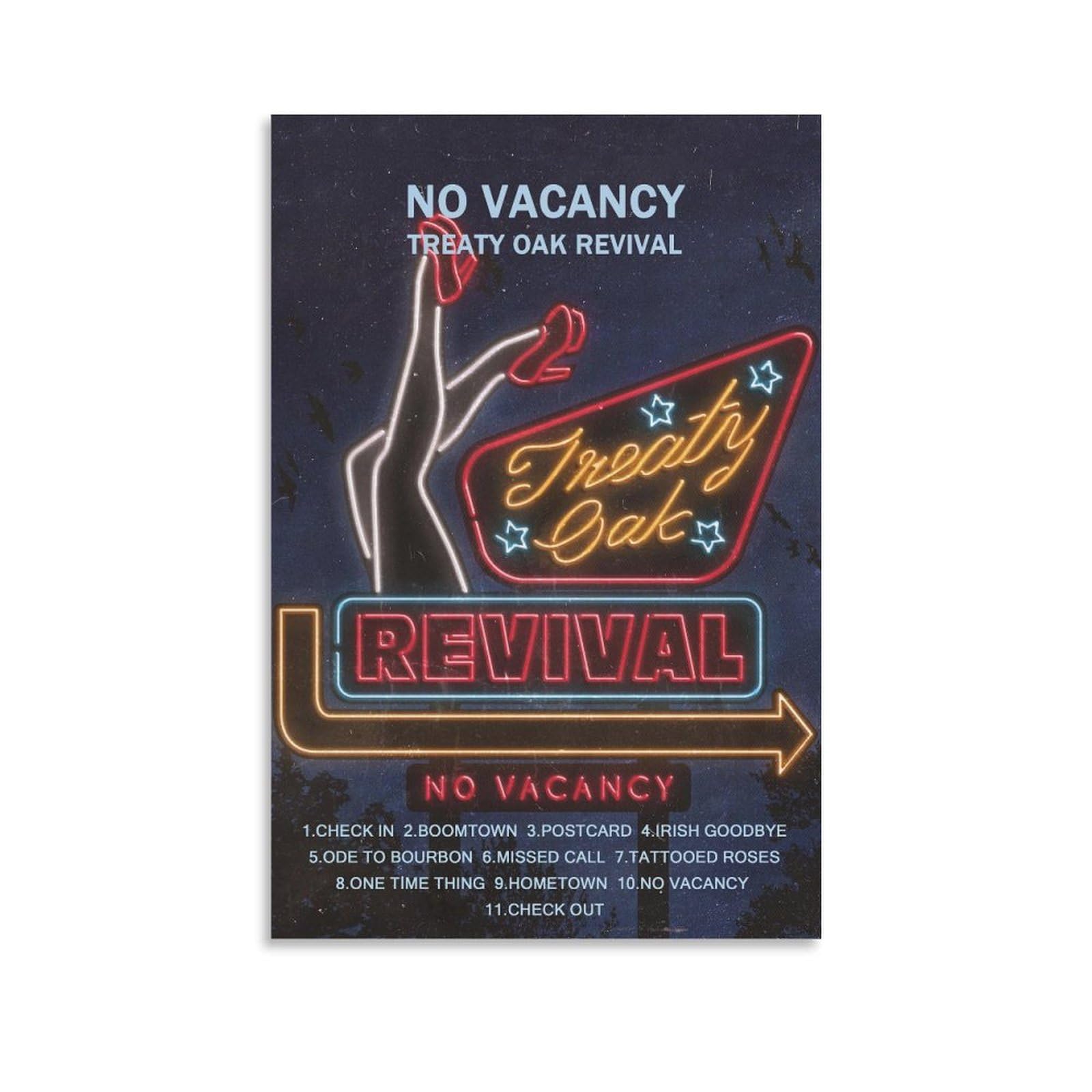 Amazon.com: GUOSHIKA Treaty Oak Revival No Vacancy 1 Canvas Poster ...