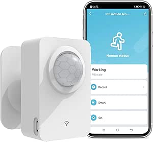Amazon.com: WiFi Wireless Motion Sensor: Smart PIR Motion Detector with ...