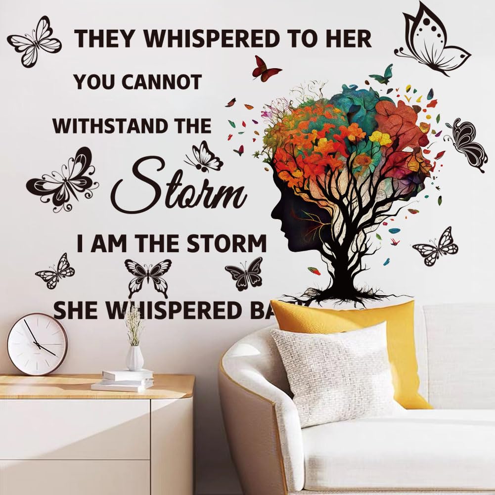 Amazon.com: Inspirational Wall Decal Quotes They Whispered to Her You ...