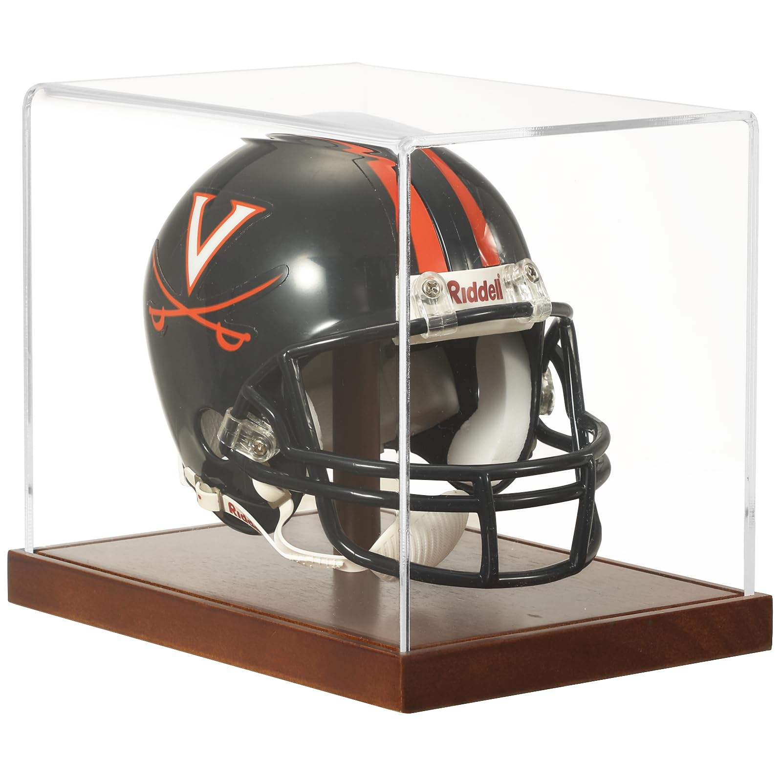 Amazon.com: JupDec Mini Helmet Display Case, Acrylic Clear 1/2 Football ...